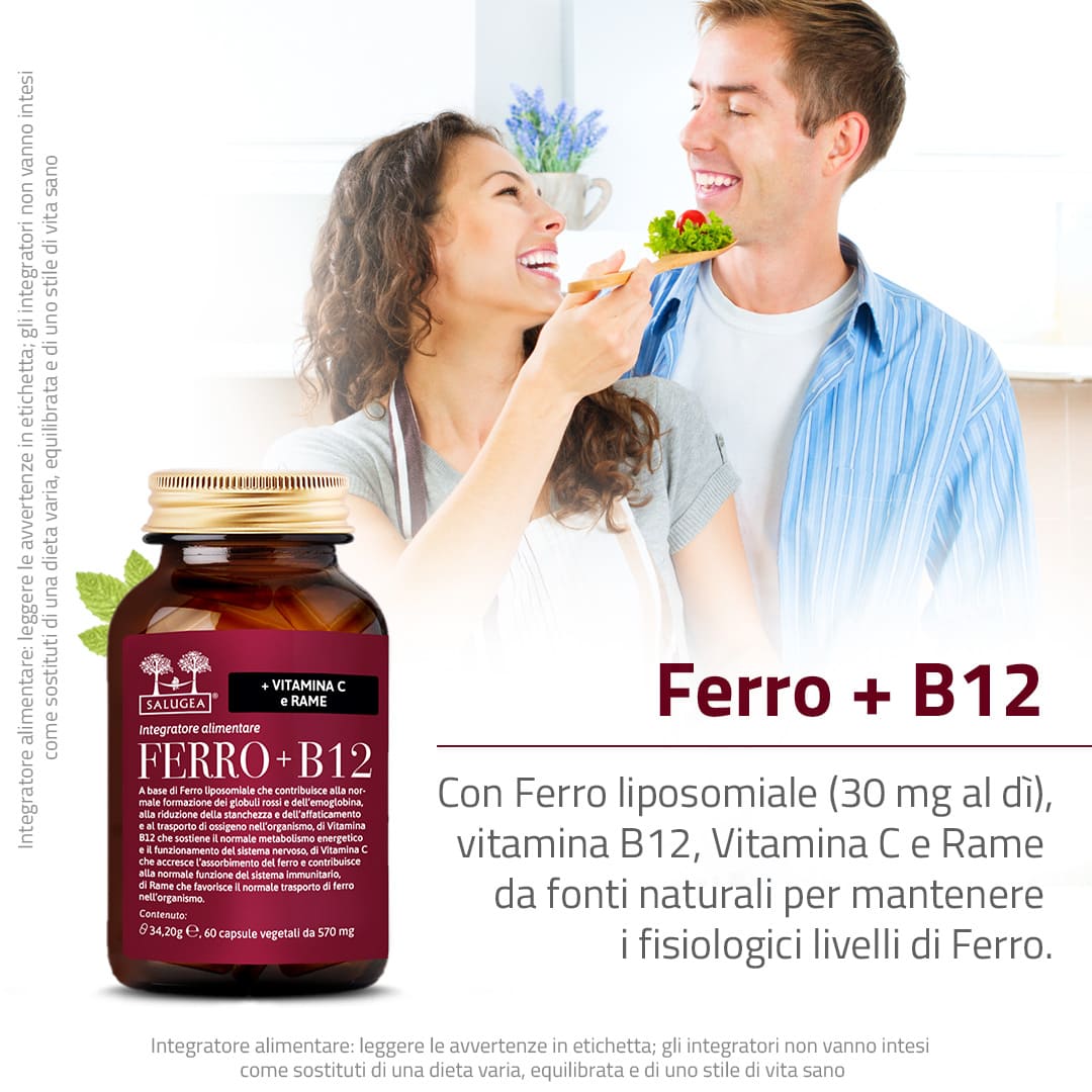 Ferro + B12: Integratore di Ferro e Vitamina B12 naturale