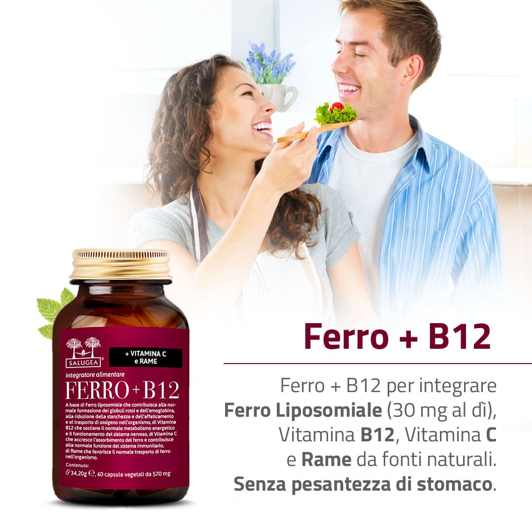 Ferro + B12: Integratore di Ferro e Vitamina B12 naturale