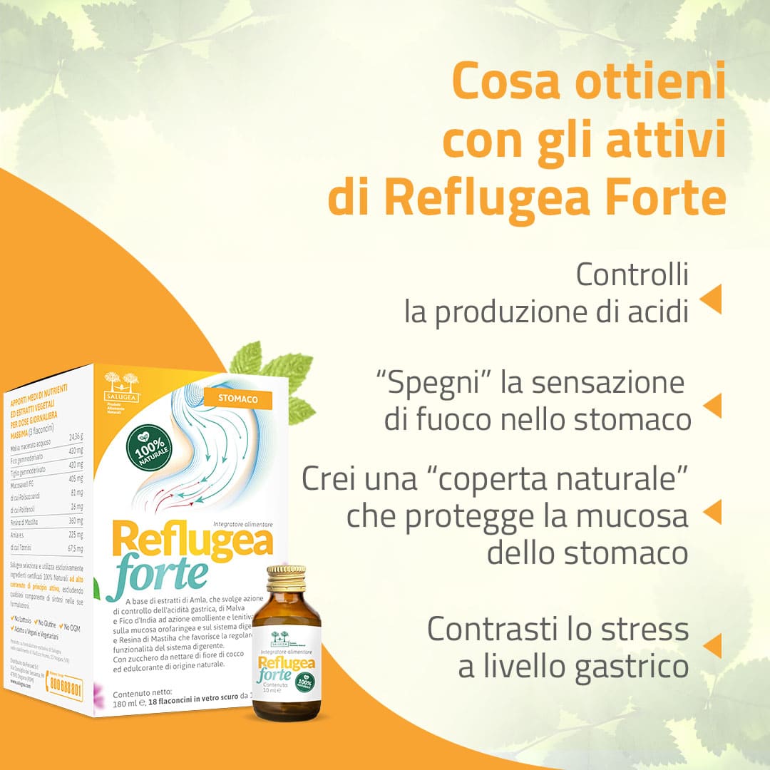 Reflugea Forte - Integratore per lo stomaco e l'esofago
