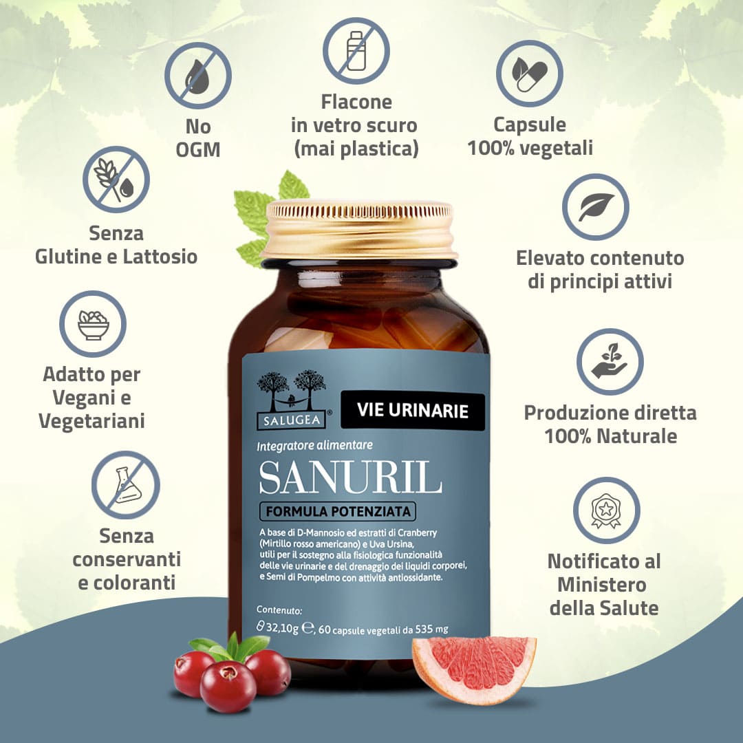 Sanuril Enhanced Formula - Urinary tract food supplement